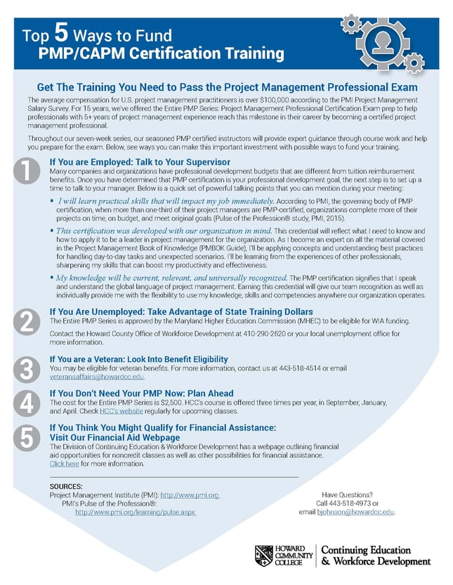 Top 5 Ways to Fund the Entire PMP Series